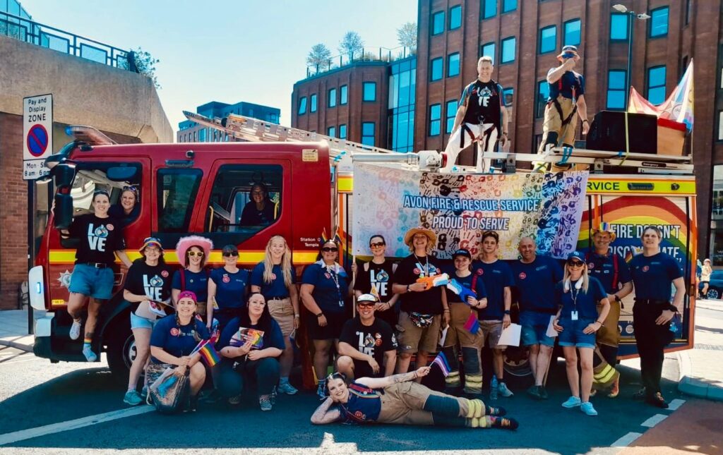Avon Fire & Rescue Service celebrates Bristol Pride with their local ...