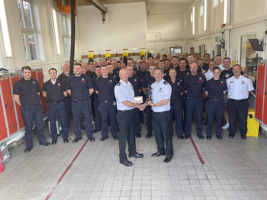 Three decades of firefighting celebrated as watch commander retires ...